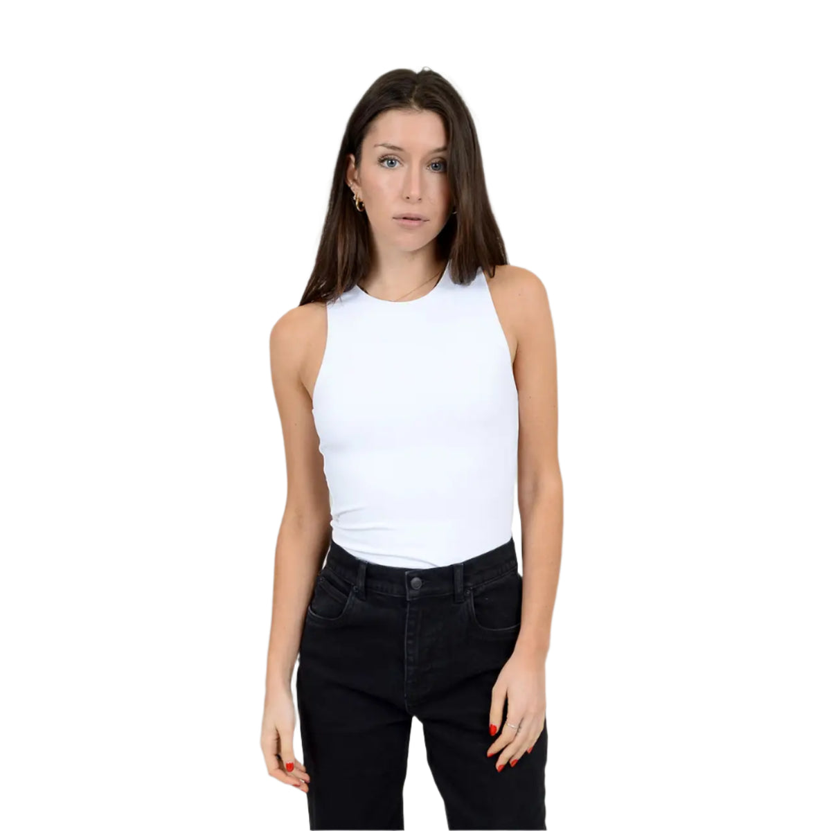 RD Style Maria 2nd Skin Crew Neck Tank- White – MiaRoba